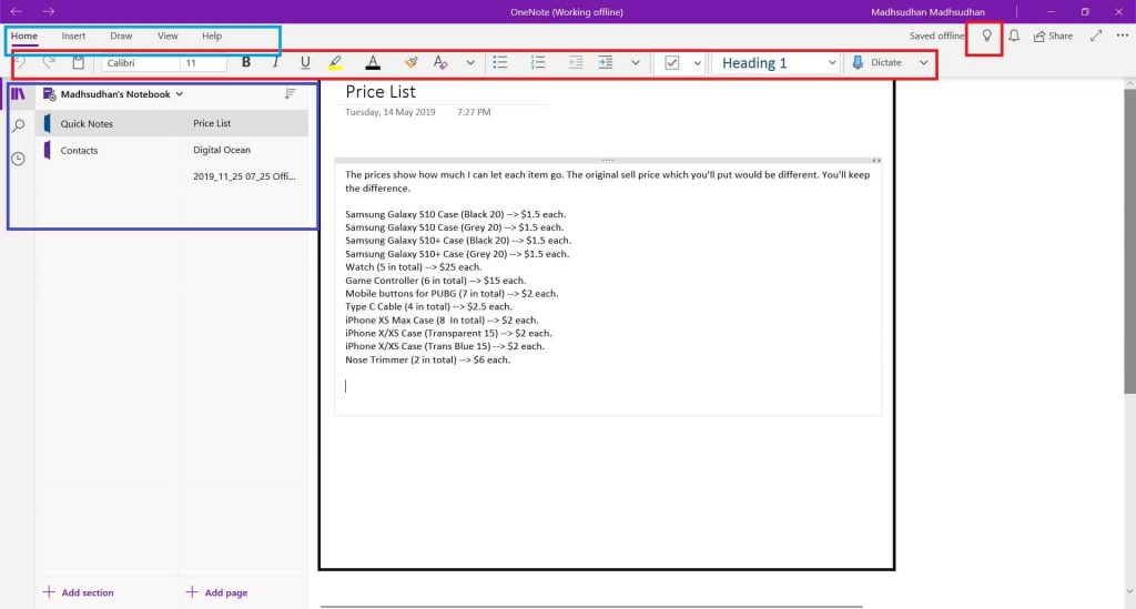 OneNote Desktop – MKs Guide